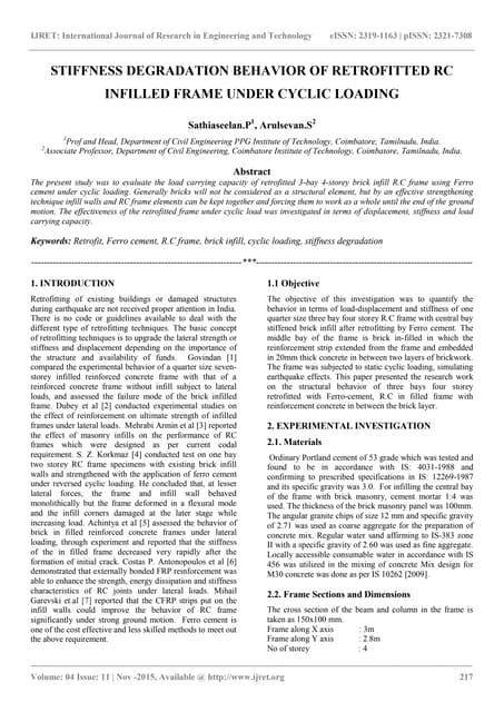 Behaviour of beam column joint under cyclic loading | PDF