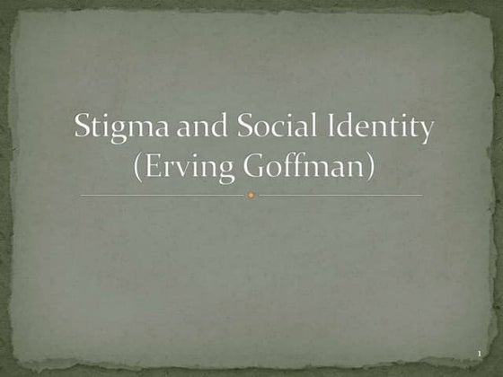 Stigma | PPT