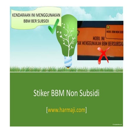 Stiker bbm subsidi | PDF