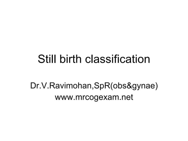 Intrauterine fetal death | PPTX