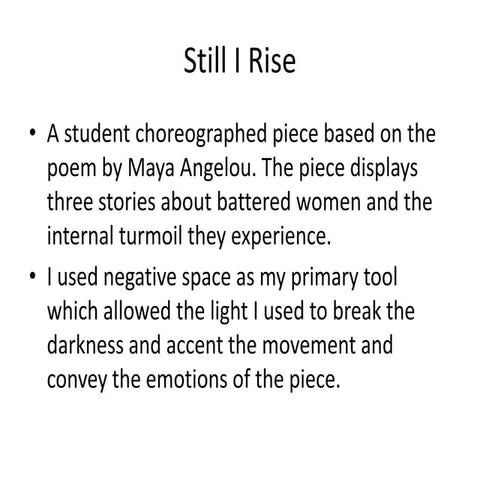 Still i rise | PPT