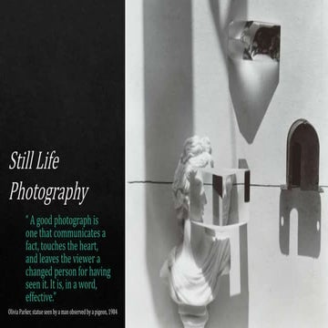 Still life photography | PPTX