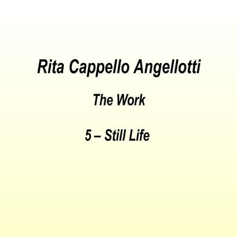 Still Life | PPT