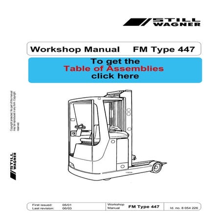 Still Wagner FM Type 447 Forklift Service Repair Manual.pdf