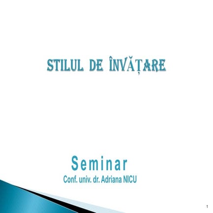 Stilul de-invatare | PDF