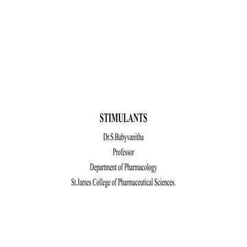 STIMULANTS ppt.pptx pharmacology stimulants classification | PPTX