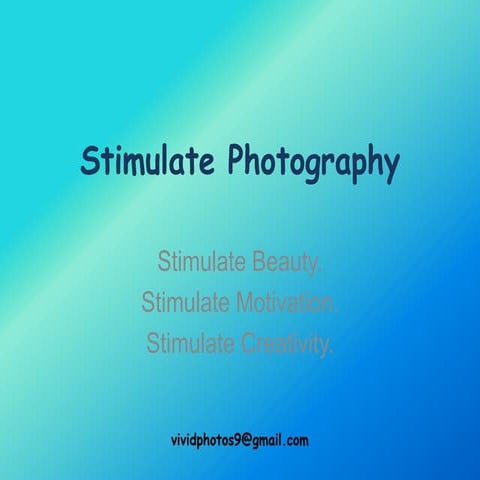 Stimulate Photography Samples | PPTX