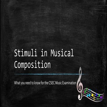 Stimuli in musical composition | PPTX | Classical Music | Music