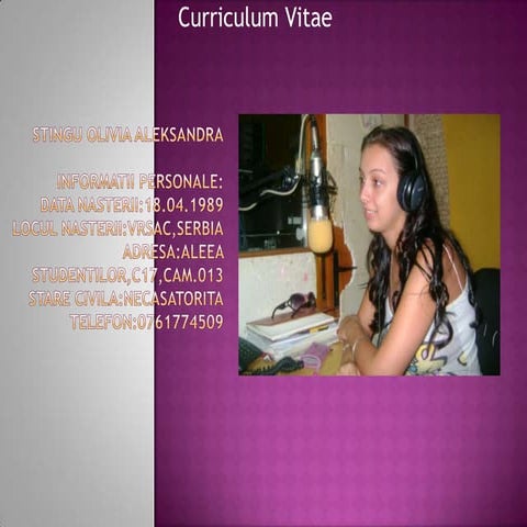 Stingu olivia aleksandra | PPT