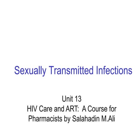 Syndromic management of sti's | PPTX