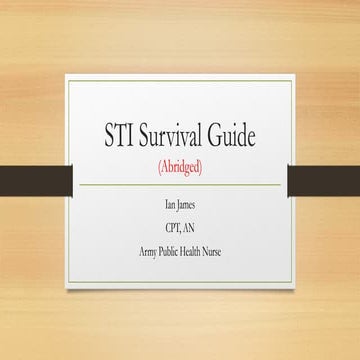 STI Survival Guide Presentation for info | PPTX
