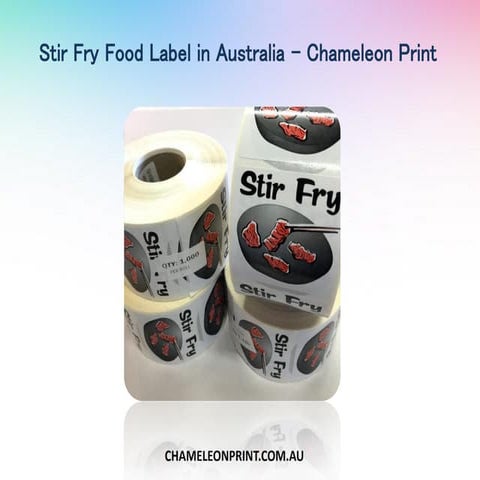 Roast Food Label - Chameleon Print | PDF