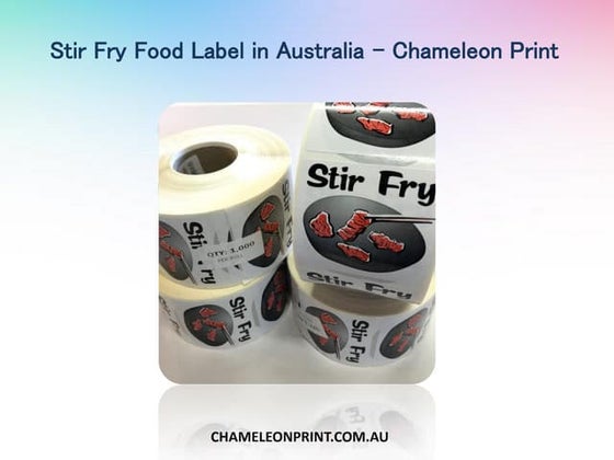 Roast Food Label - Chameleon Print | PPT
