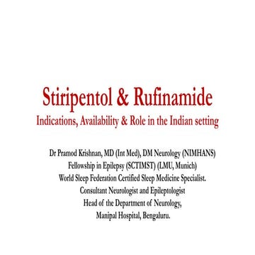 Stiripentol and Rufinamide | PPTX