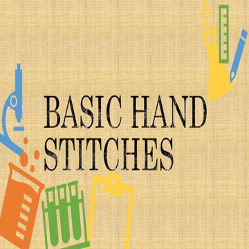 basic dressmaking sewing instructions stitches- | PPT