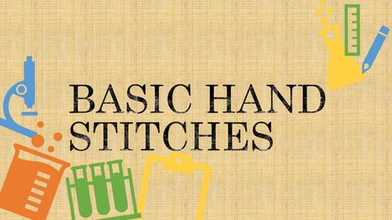 Basic Hand Stitches | PPTX