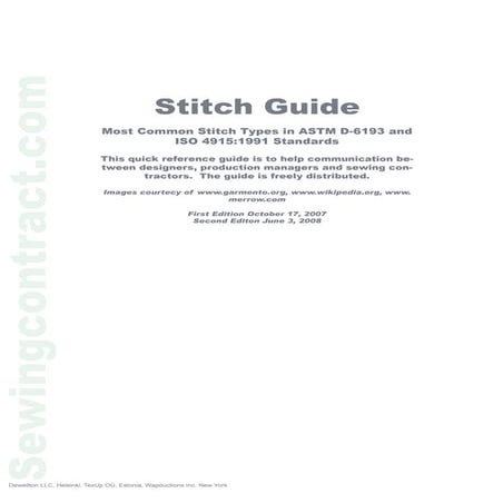 Stitch Classification | PDF