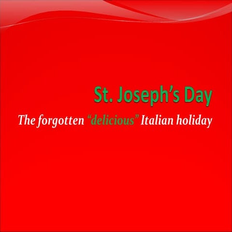 St Joseph's day | PPT
