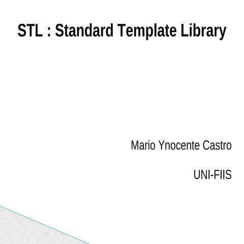 STL : Standard Template Library | PPT