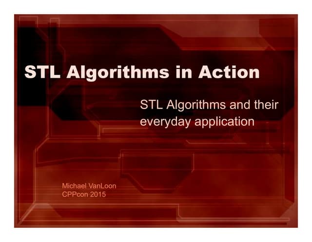 Stl Algorithms In Action Ppt 7319