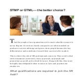 STMP or GTML – the better choice? | PDF