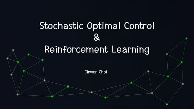 Stochastic Optimal Control And Rl Ppt