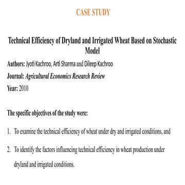 Formulation And Estimation Of Stochastic Frontier Production Pptx