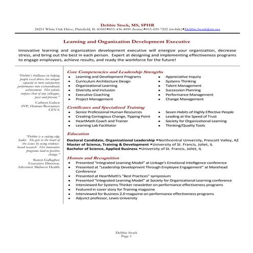 Donna Galay Resume January 2016 | PDF
