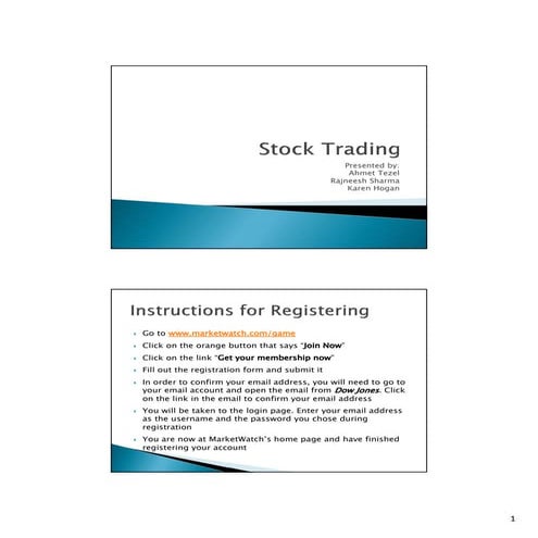 Stock investing 101 | PPTX