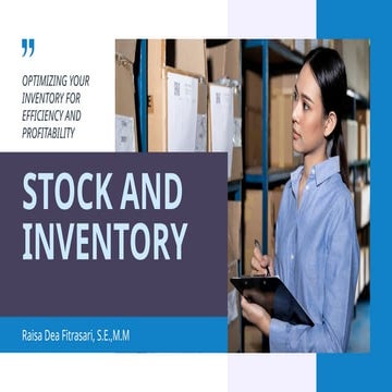 STOCK And inventory............................. | PPTX