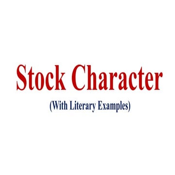 Stock Character Examples Blog Post | InWrite