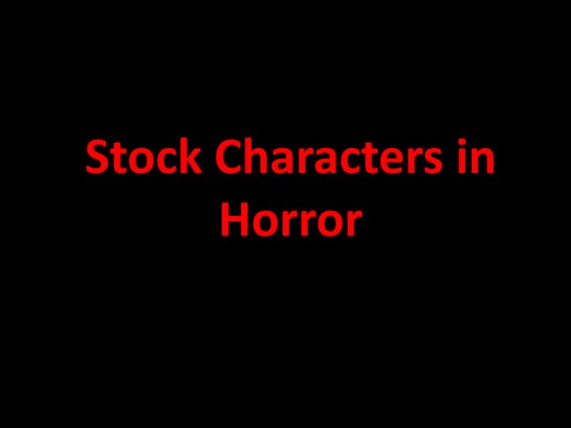 Stock characters | PPTX