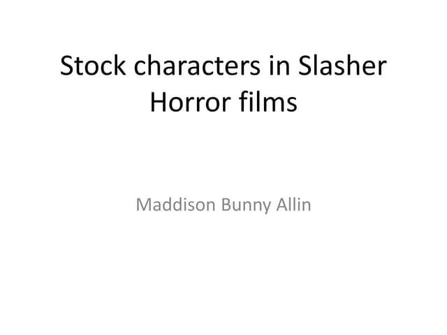 Stock characters | PPTX