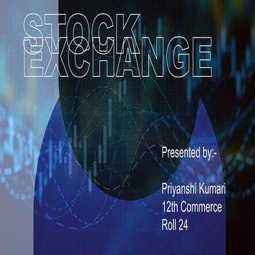 Stock Exchange | PPT | Free Download