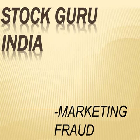 Stock Guru India | PPT | Free Download