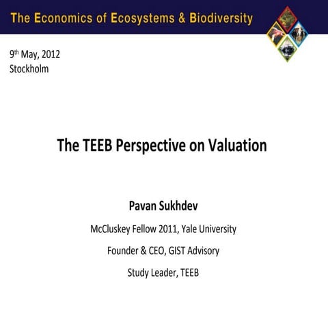 Pavan Sukhdev Stockholm May 9th | PPT