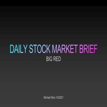 Stock market brief 1/4/2021 | PPTX