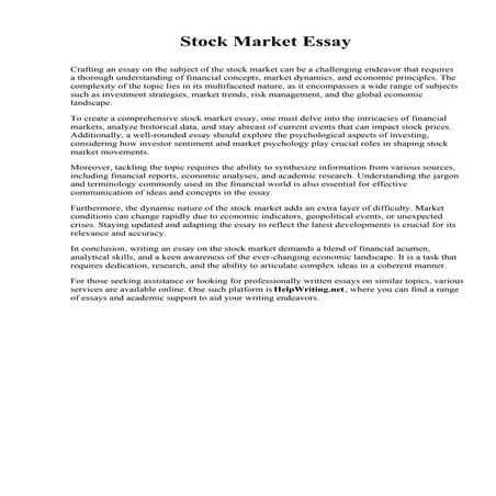 Stock Market Essay.pdf