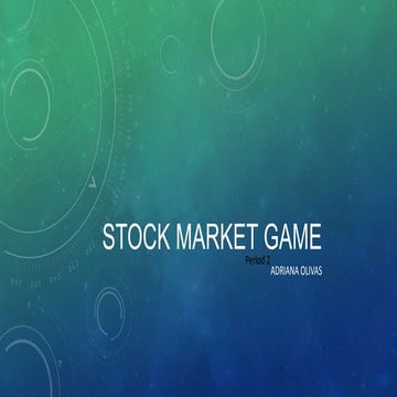 Stock market game | PPT