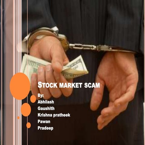 Stock market scam | PPTX