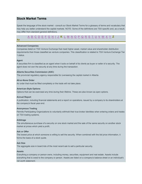 Market Traders Institute | PDF