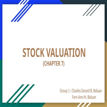 finance management STOCK VALUATION FERN BELUAN.pptx