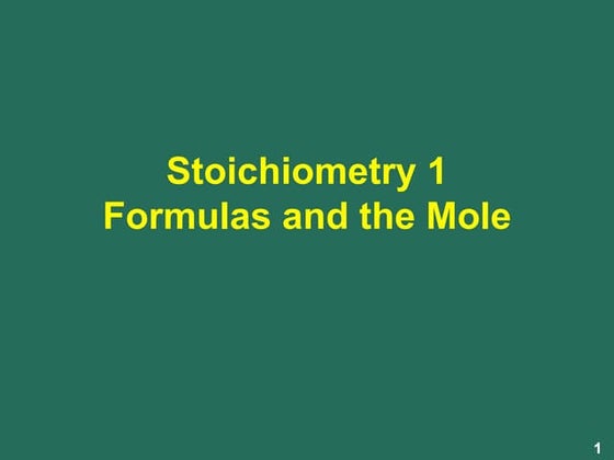Stoichiometry | PPT