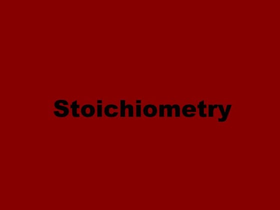 Stoichiometry cheat sheet | PDF