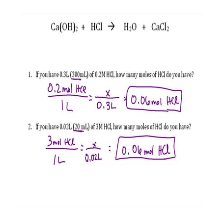 Stoich With Molarity | PPT