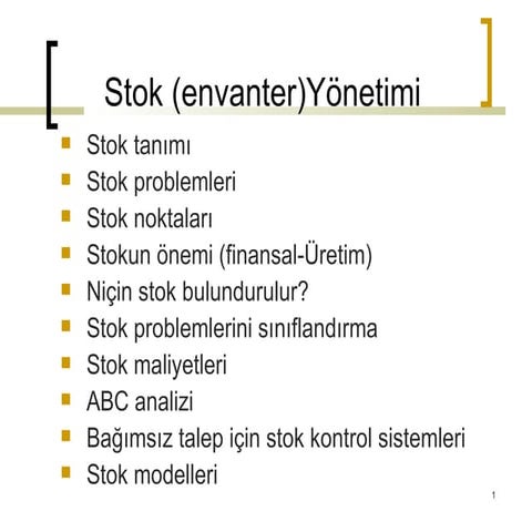 Stok | PPT