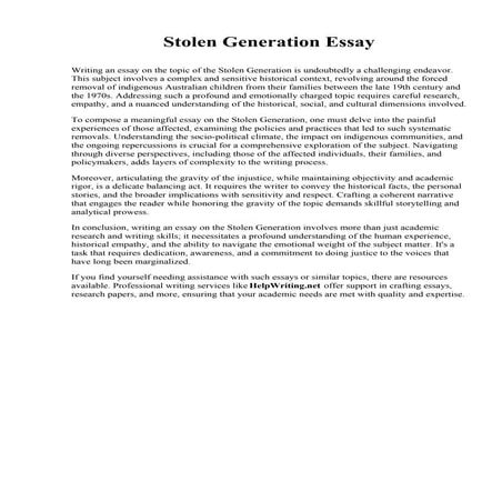 Stolen Generation Essay.pdf