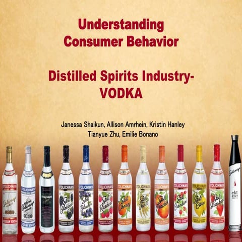 Stoli and the Vodka Distilled Spirits Industry | PPTX | Alcoholic ...