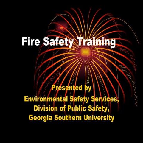 Fire Safety Training | PPT