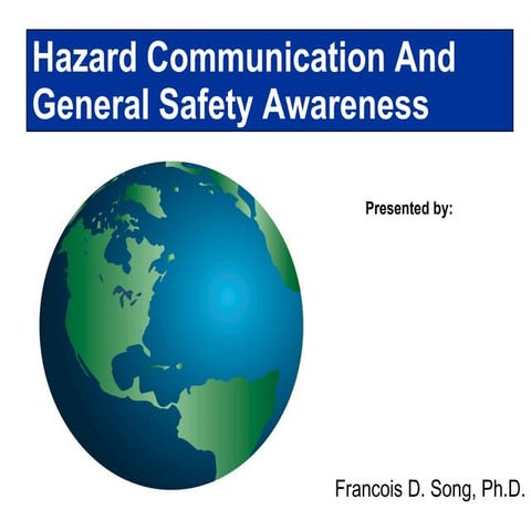 Hazard Communication and General Safety Training | PPT